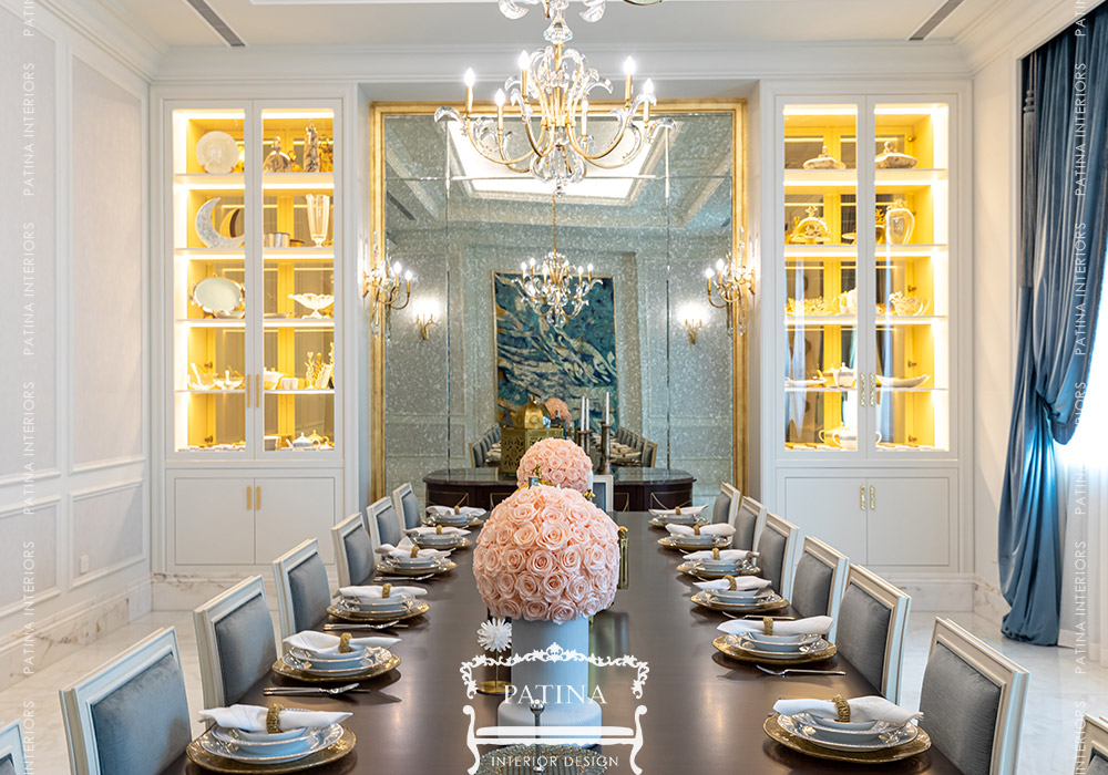 Majestic Luxury Dining Room Design | Abu Dhabi - Patina InteriorsPatina ...